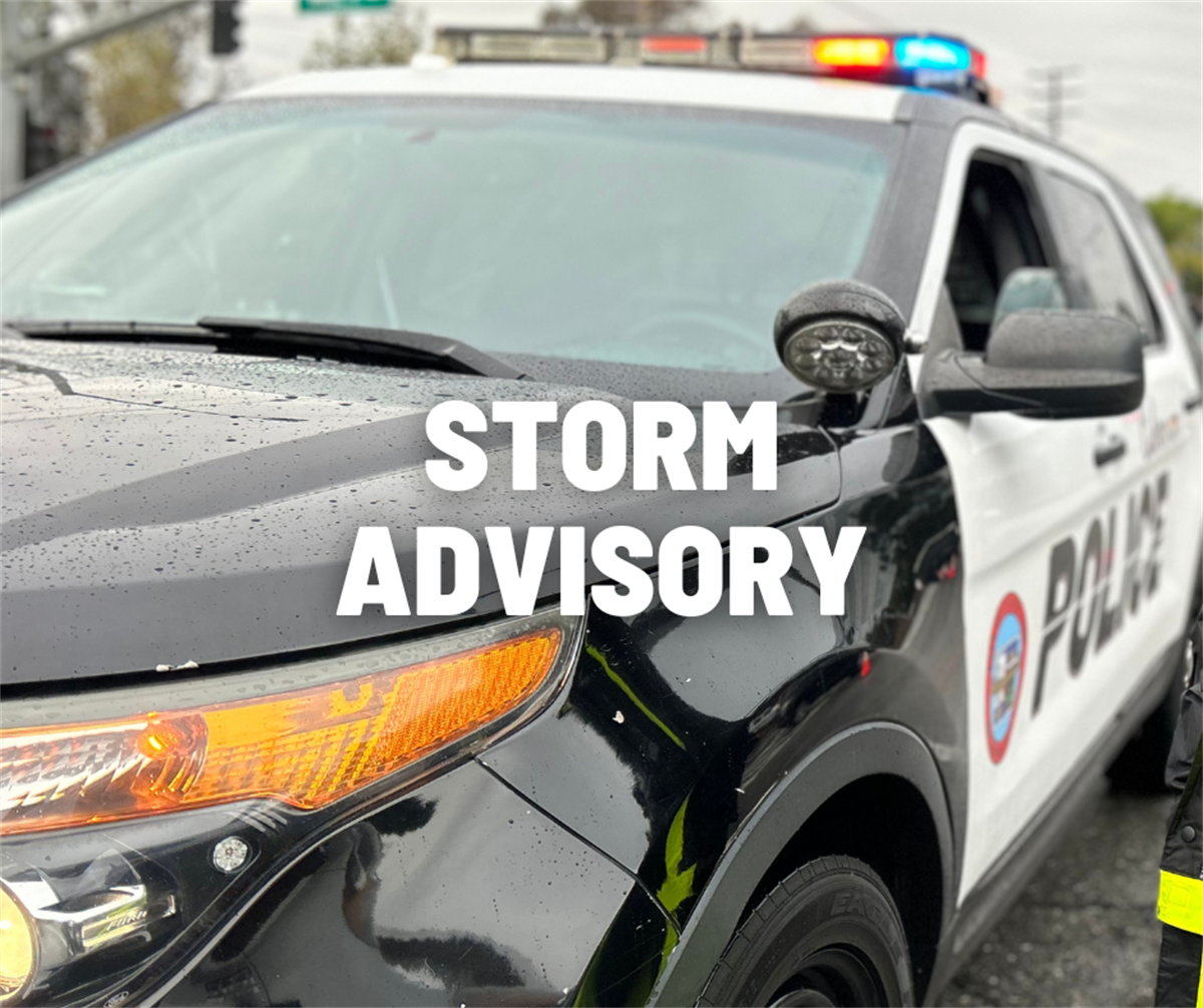 Storm Advisory | Culver City Police Department